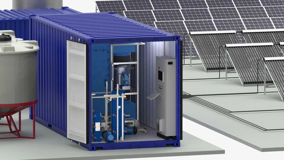 Mobile solar powered desalination unit - Nereid SA